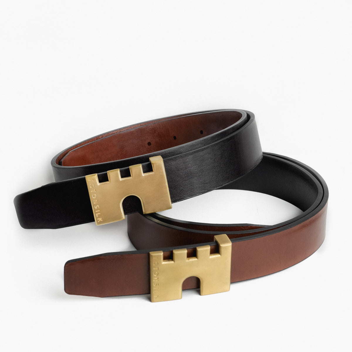 "CASTLE" leather belt – FGTONSILK